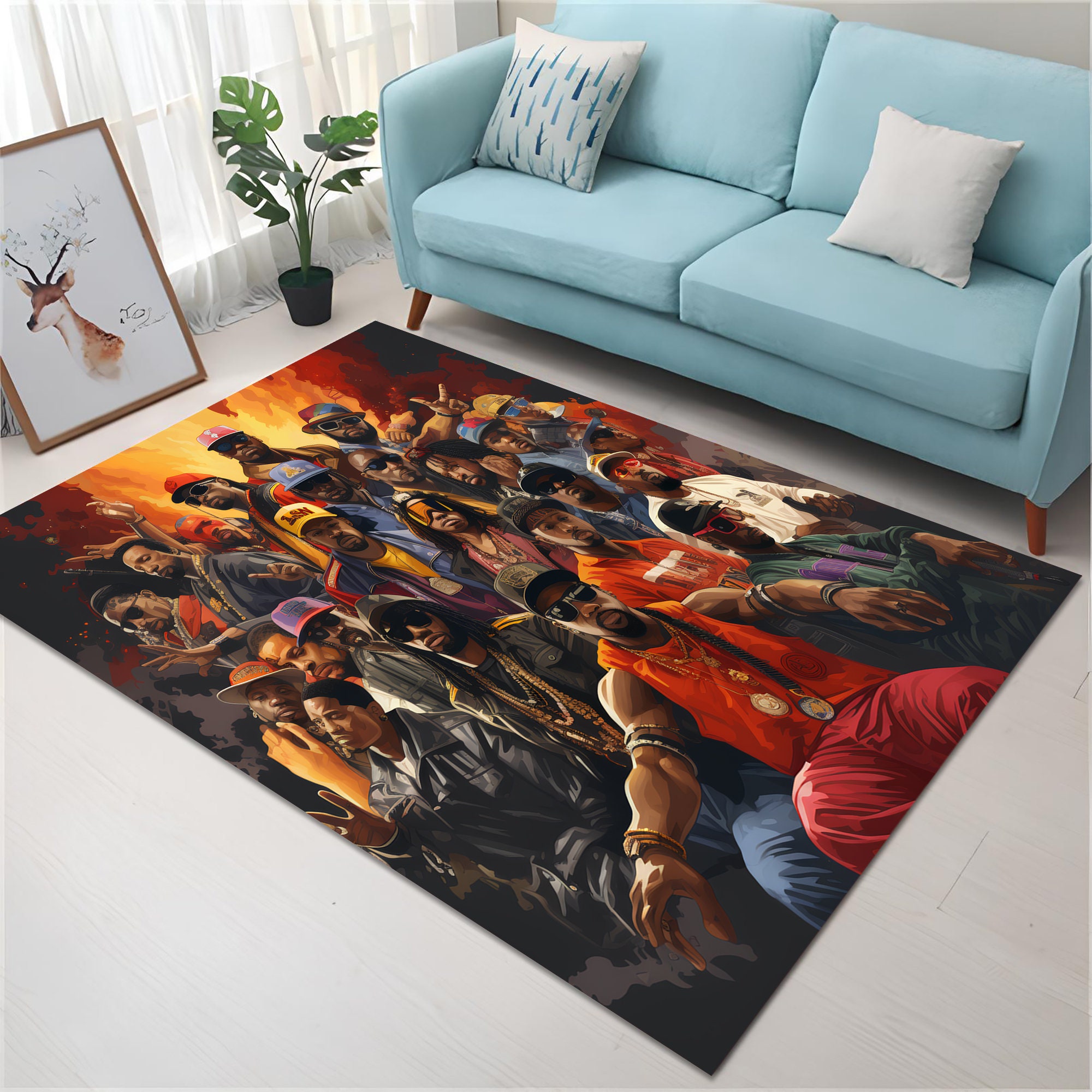 Hip Hop Rug Hip Hop Legends Rug Rapper Rug Biggie Smalls - Etsy Denmark