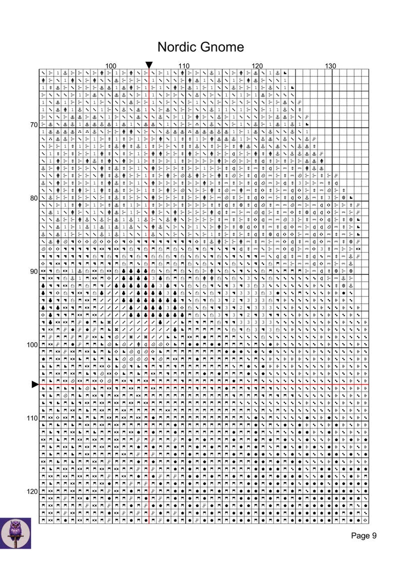 Nordic Gnome Cross Stitch Pattern - Etsy