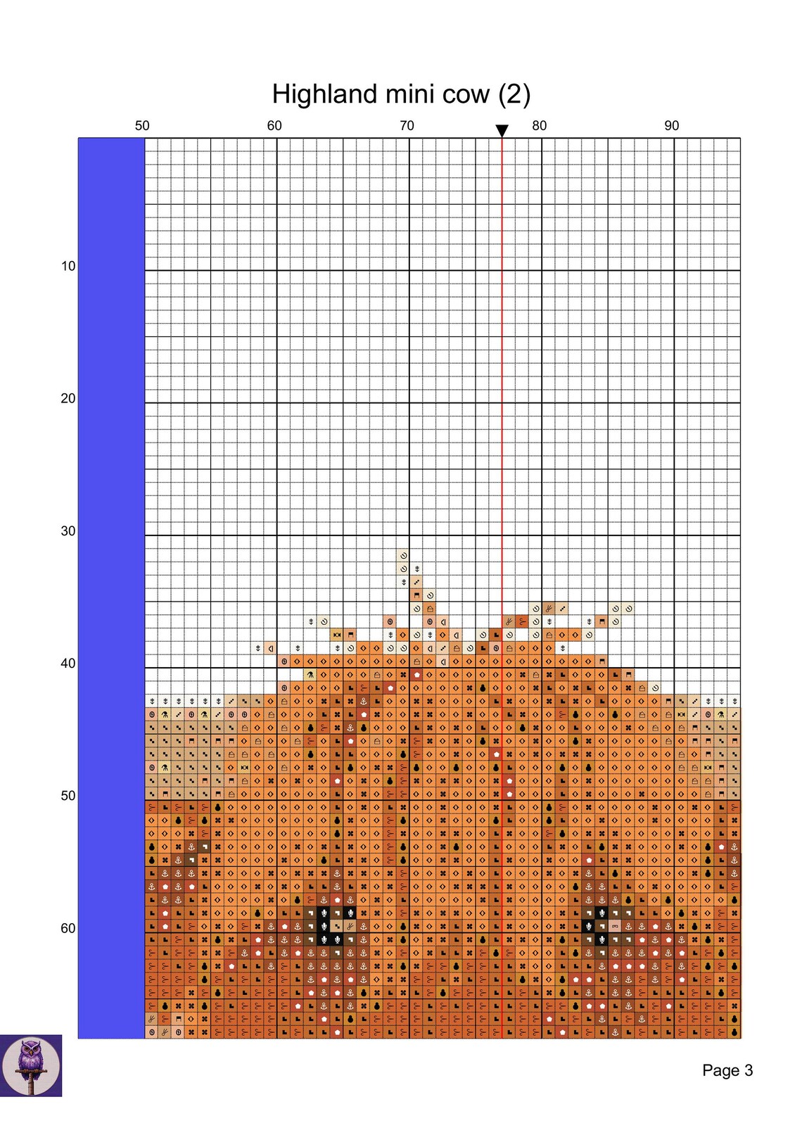 Highland Mini Cow Cross Stitch Pattern - Etsy