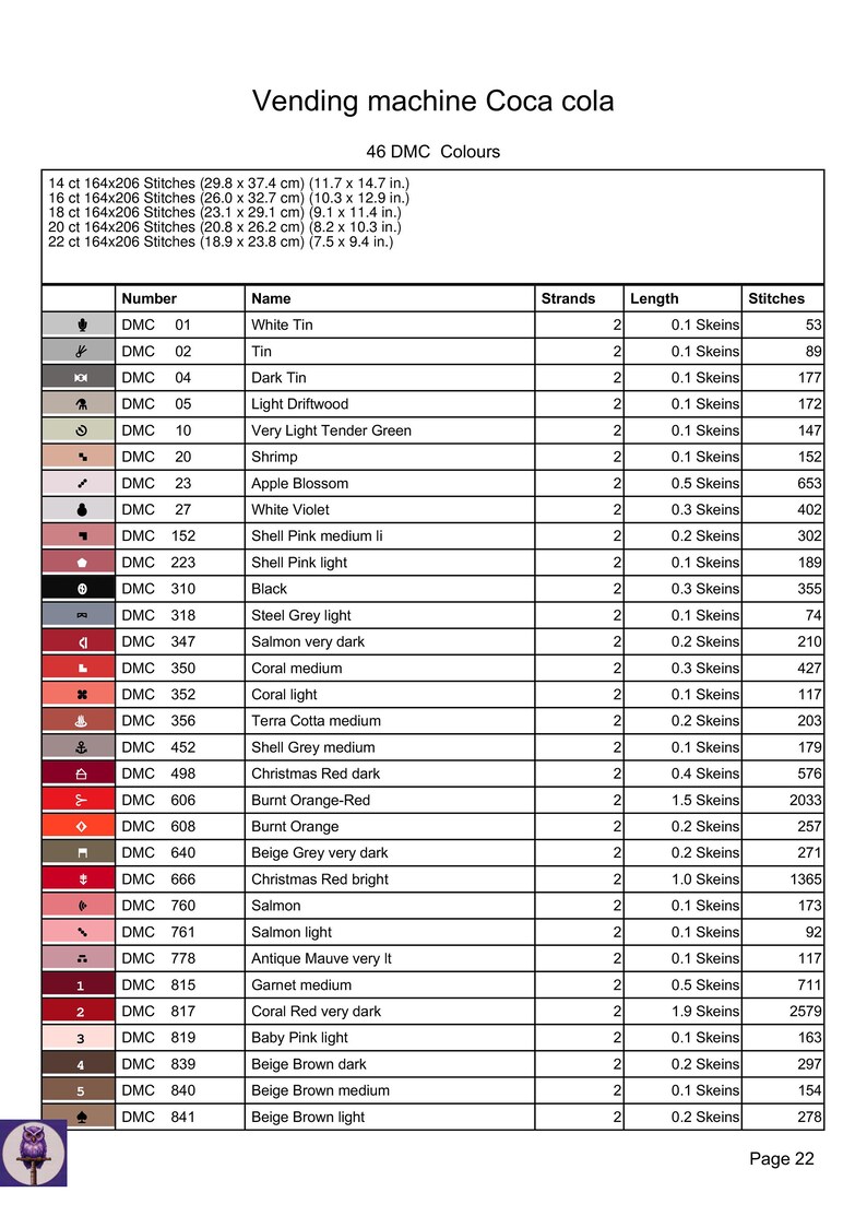 Vending Machine Counted Cross Stitch Pattern - Etsy