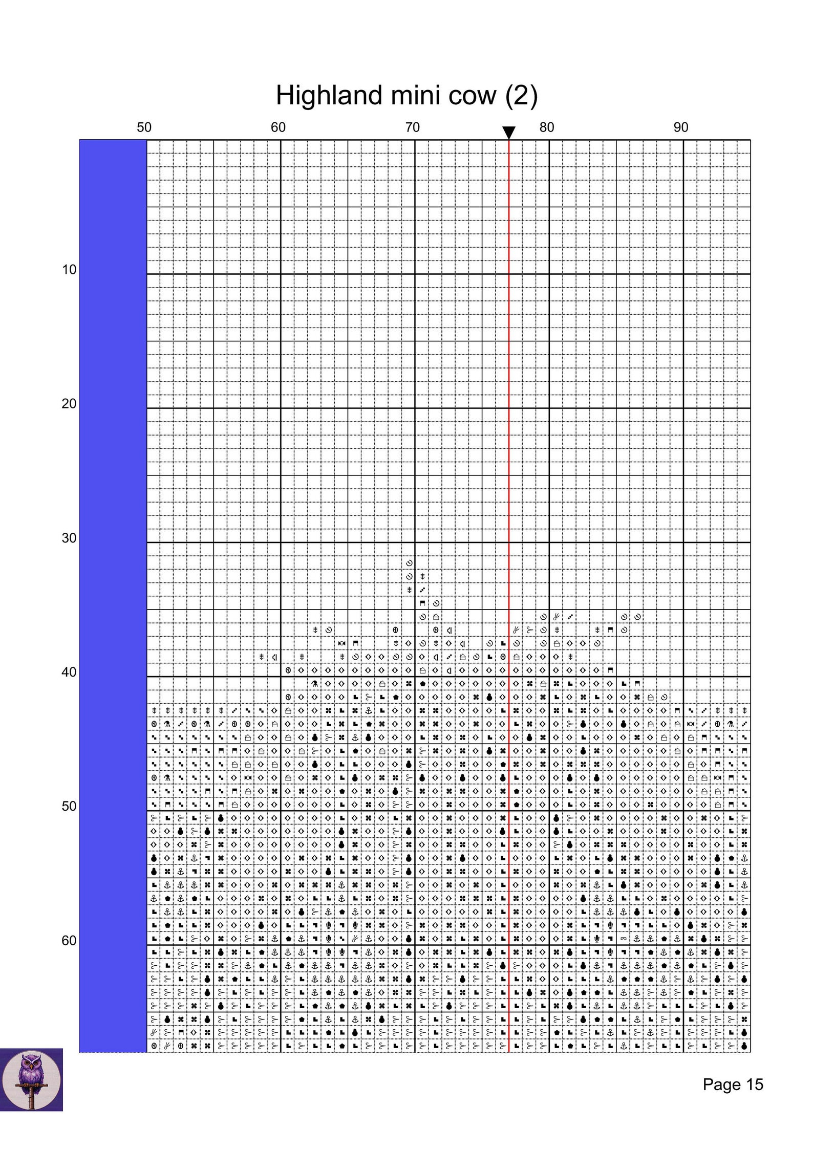 Highland Mini Cow Cross Stitch Pattern - Etsy