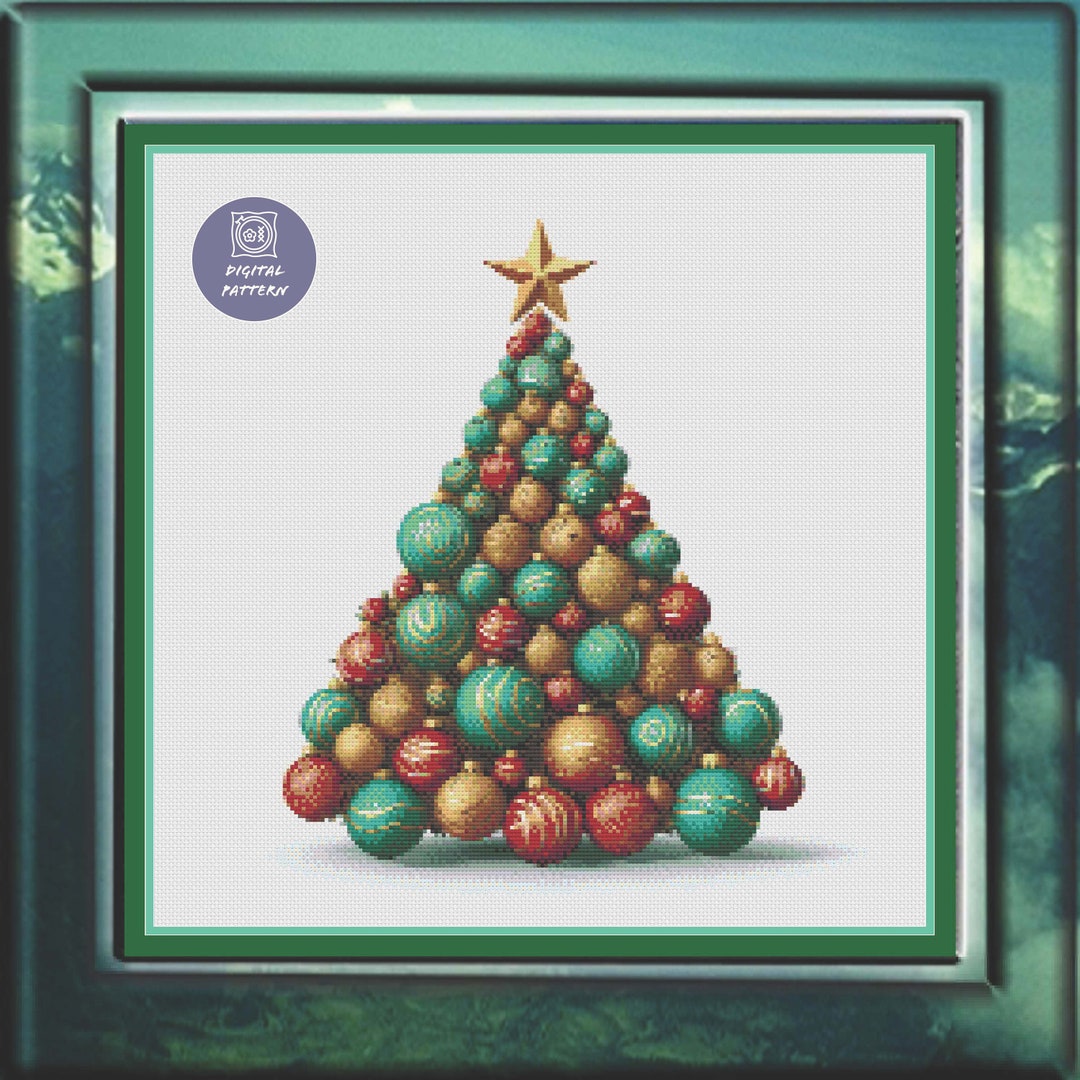 Christmas Tree Counted Cross Stitch Pattern - Etsy