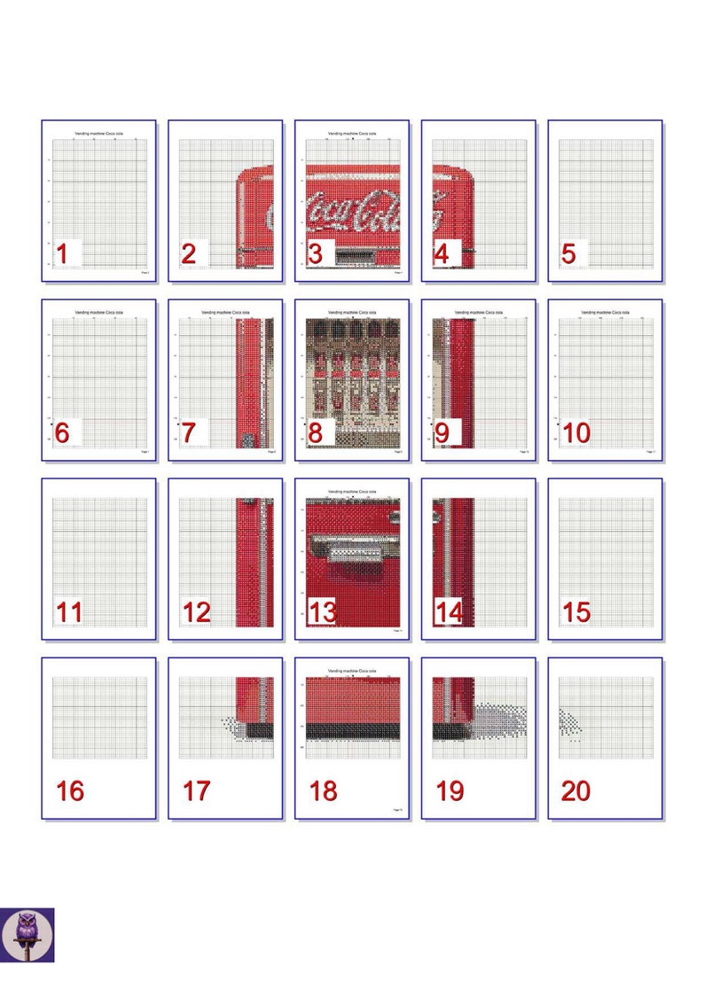 Vending Machine Counted Cross Stitch Pattern - Etsy