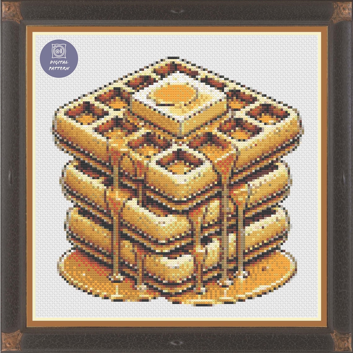 Stack of Waffles Cross Stitch Pattern - Etsy