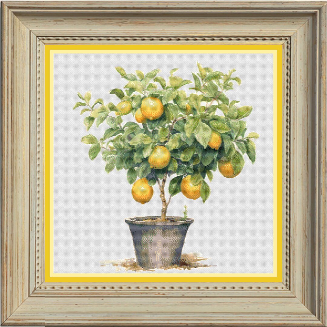Lemon Tree Cross Stitch Pattern - Etsy