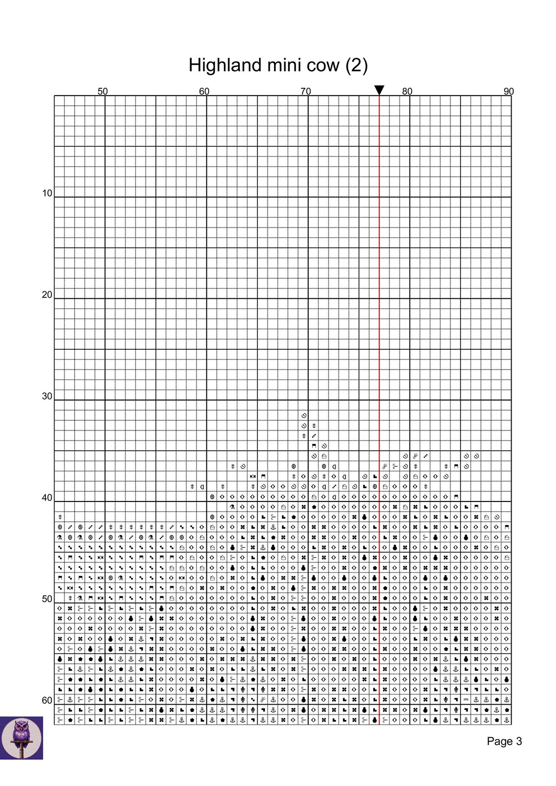 Highland Mini Cow Cross Stitch Pattern - Etsy