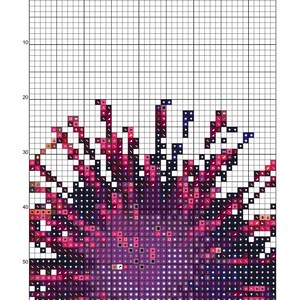 Fireworks Counted Cross Stitch Pattern - Etsy