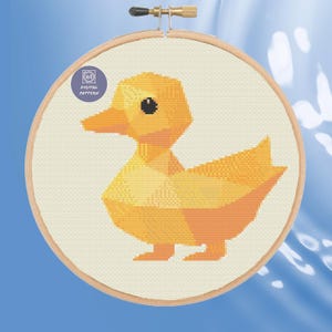 Paper Duck Cross Stitch Pattern - Etsy