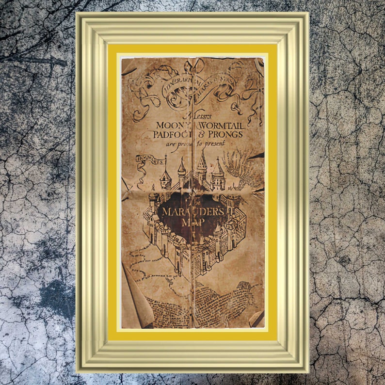 Marauders Map Cross Stitch Pattern - Etsy