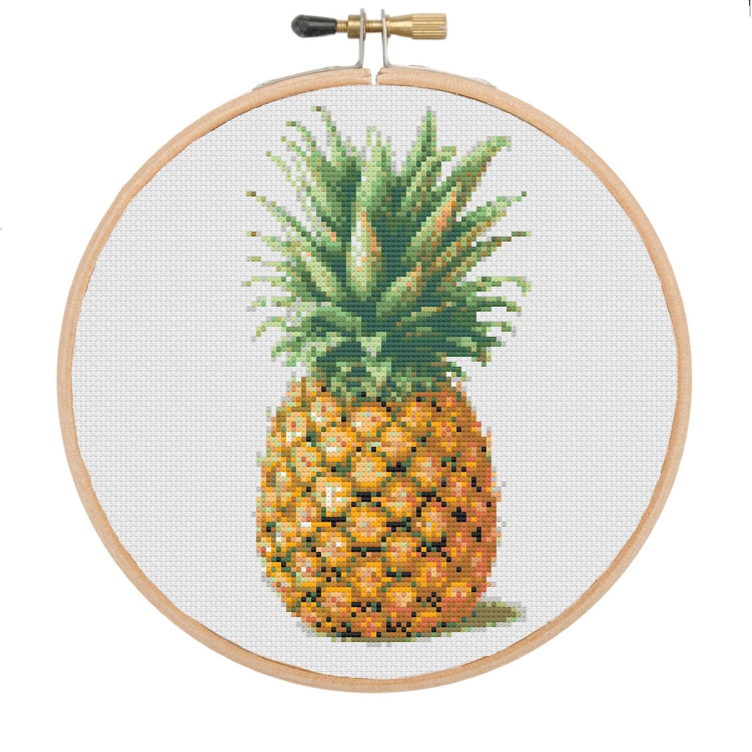 Pineapple Cross Stitch Pattern - Etsy