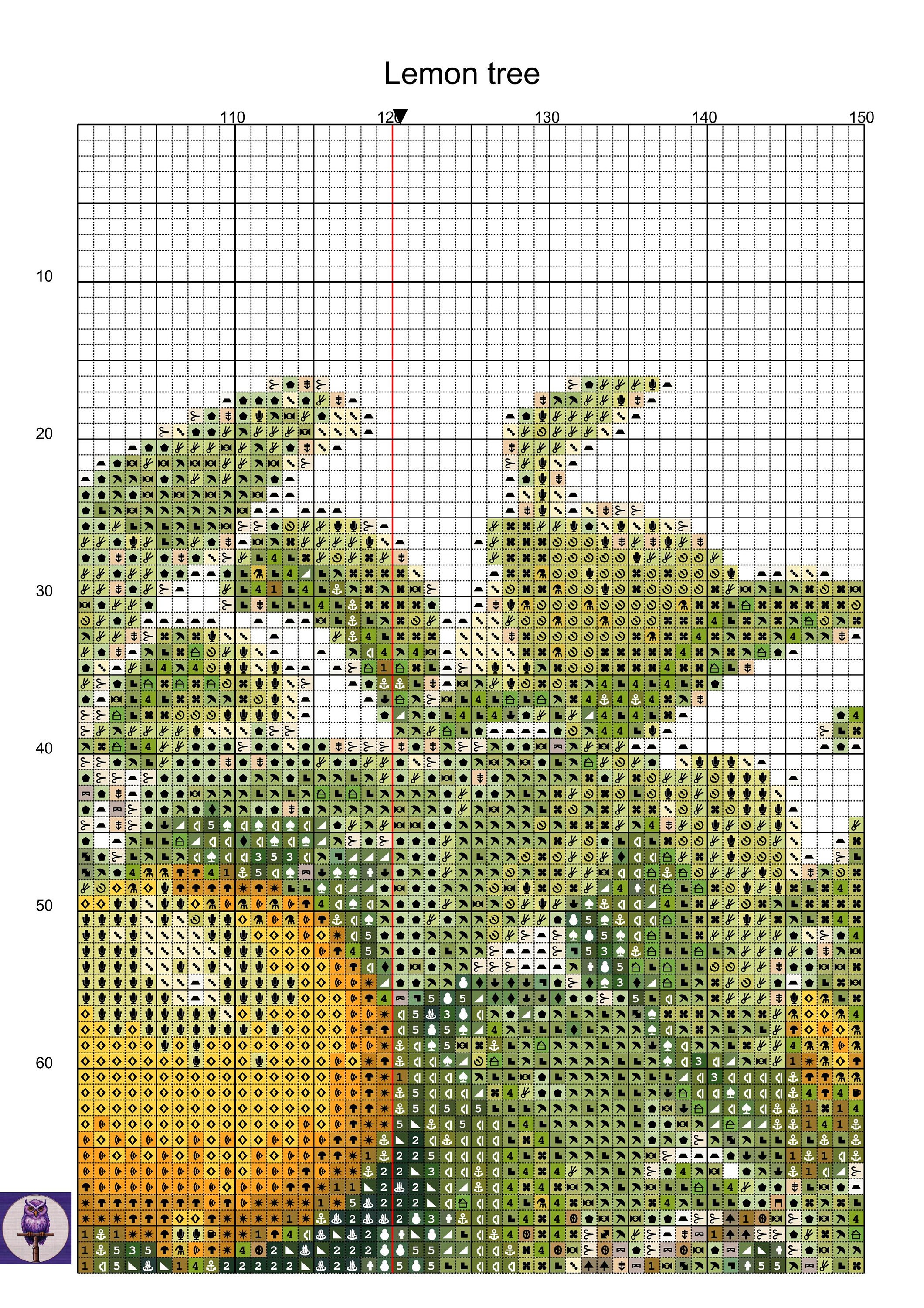 Lemon Tree Cross Stitch Pattern - Etsy