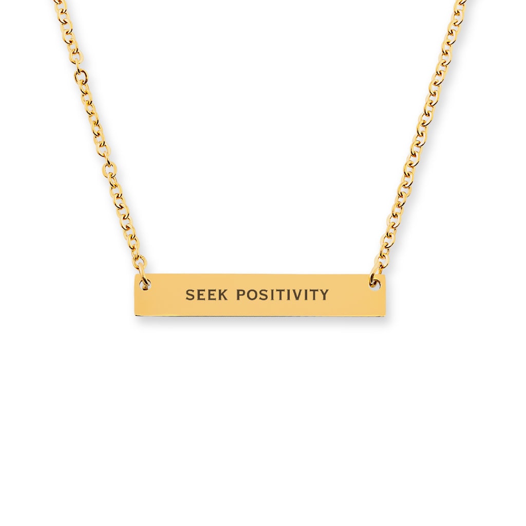 Positive Affirmation Gift for Daughter Seek Positivity Necklace ...