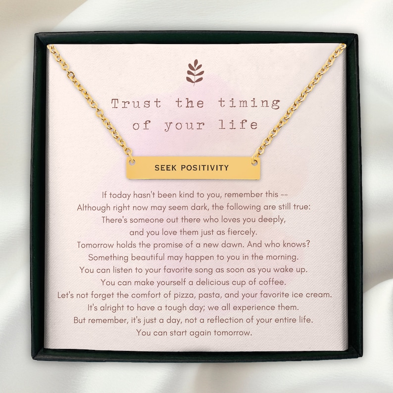 Personalized Encouragement Necklace for Sister Seek Positivity ...