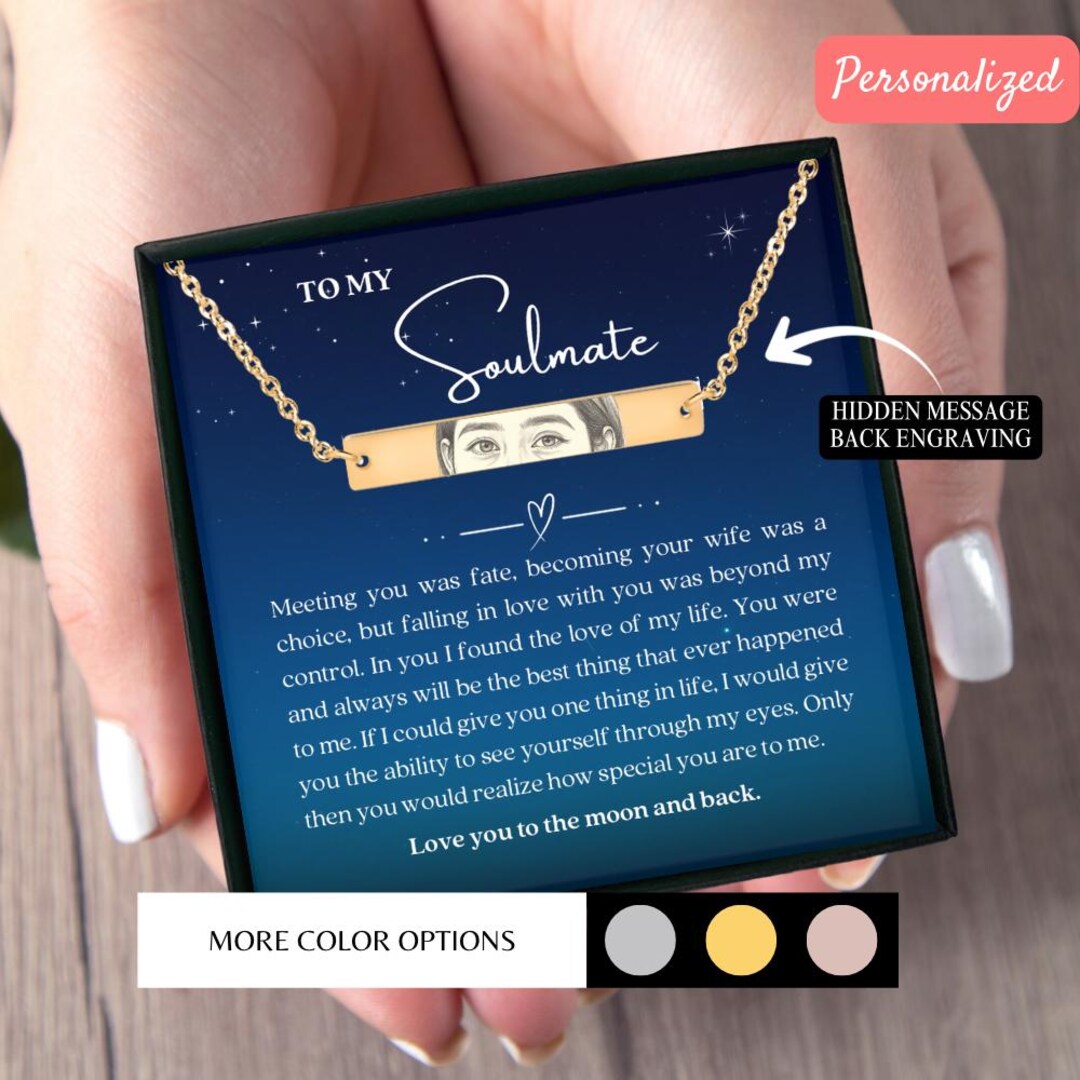 Personalized Human Eyes Necklace for Women/men - "eye Love You ...