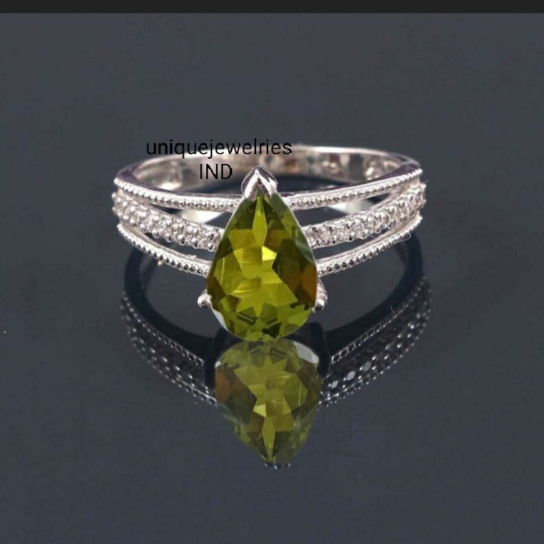 Zultanite Ring Pear Cut Zultanite Engagement Ring 925 Sterling Silver ...