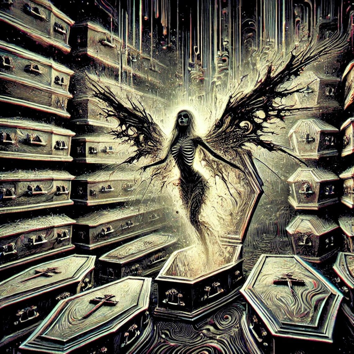 Surreal Gothic Demonic Fairy PNG | Dark Abstract Horror Digital ...