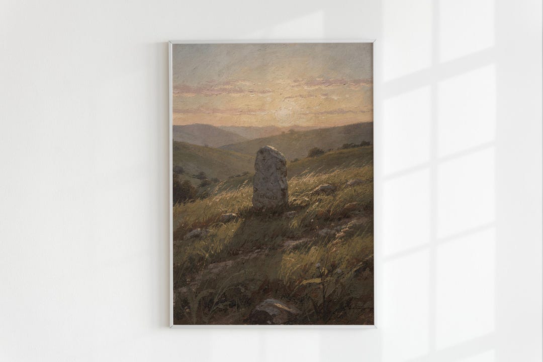 Vintage Christian Art, Ebenezer Stone Decor, 1 Samuel 7:12 Scripture ...