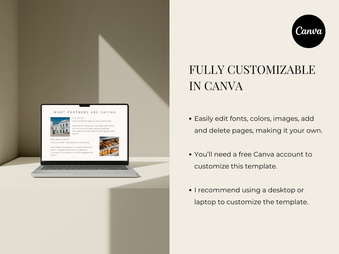 Maui Media Kit Template, Influencer Rate Card Template, Blogger Press ...