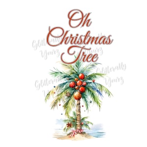 Coastal Christmas PNG, Florida Christmas, Tropical Christmas, Oh ...