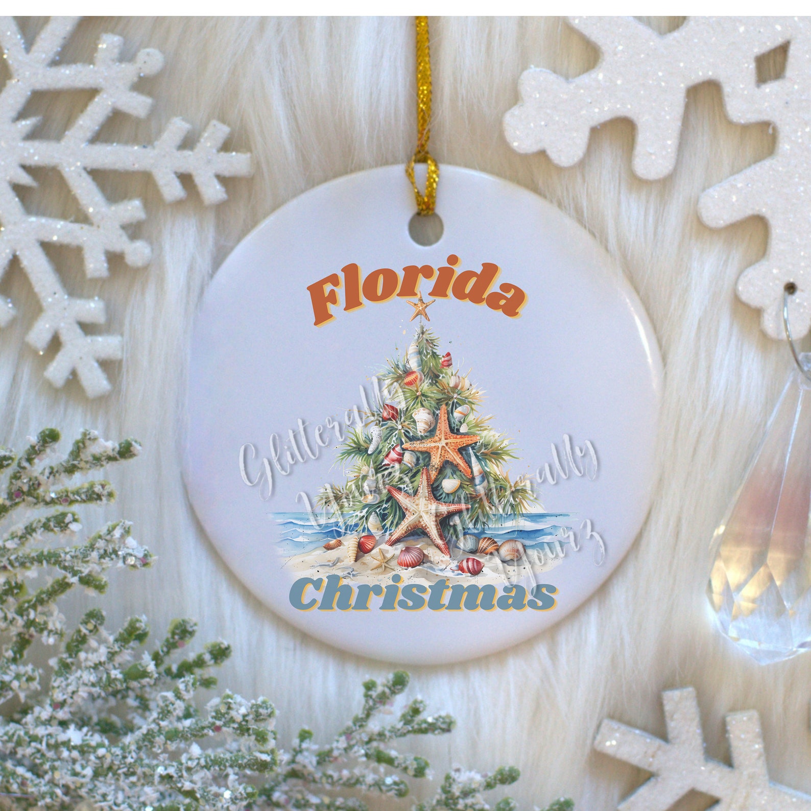 Coastal Christmas PNG, Florida Beach Tree, Tropical Christmas, Tropical ...