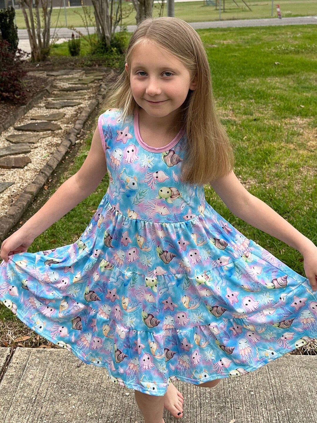 Ocean Animals Tiered Tank - Etsy