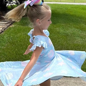 Sea Shell Twinkles Twirl Dress - Etsy