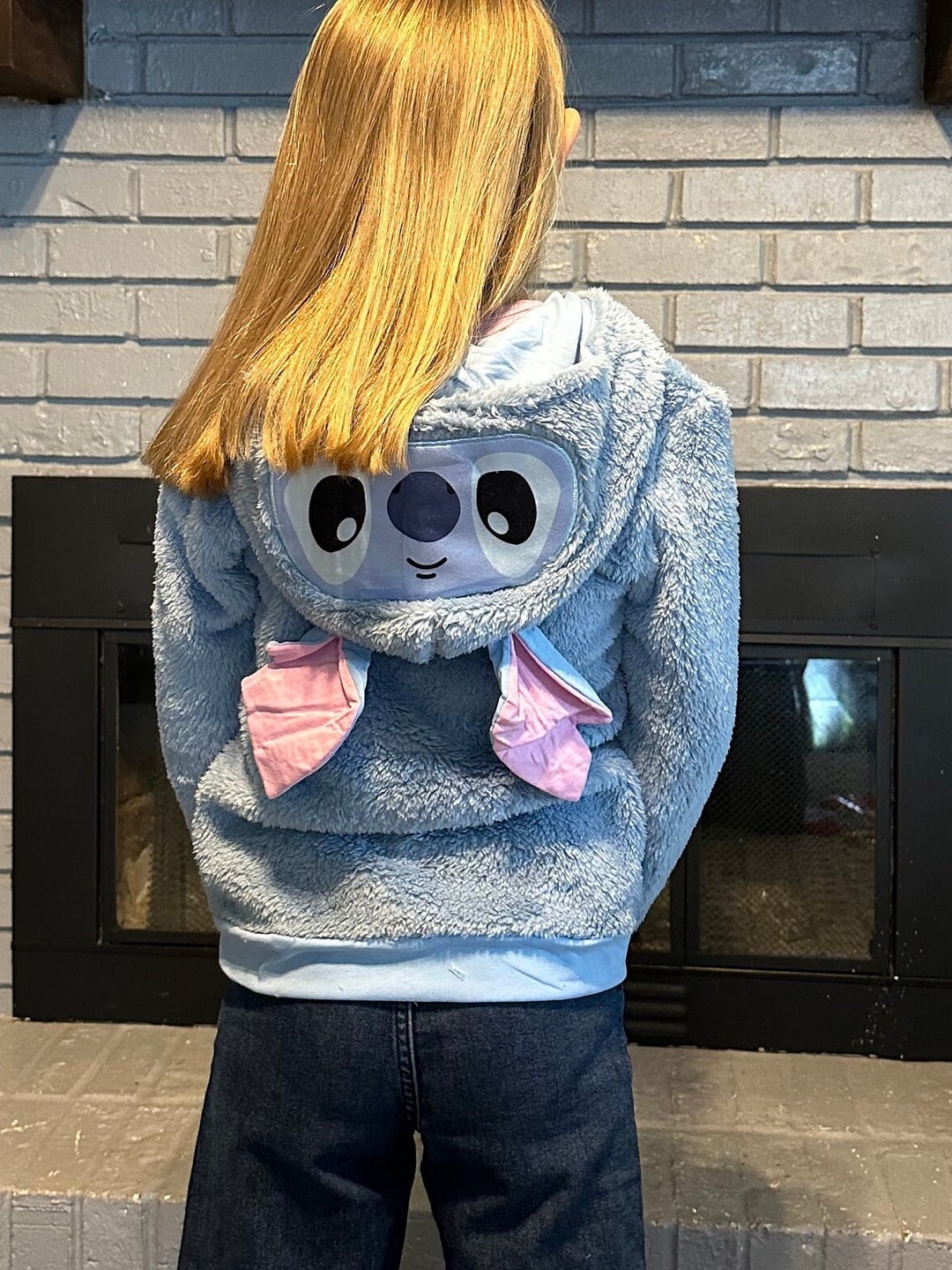 Blue Alien Zip up Fleece Hoodie - Etsy