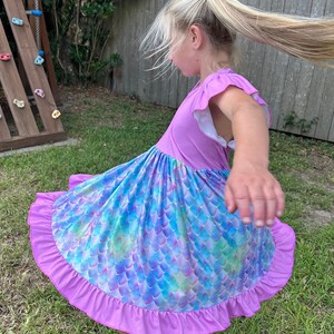Mermaid Scales Flutter Dress - Etsy