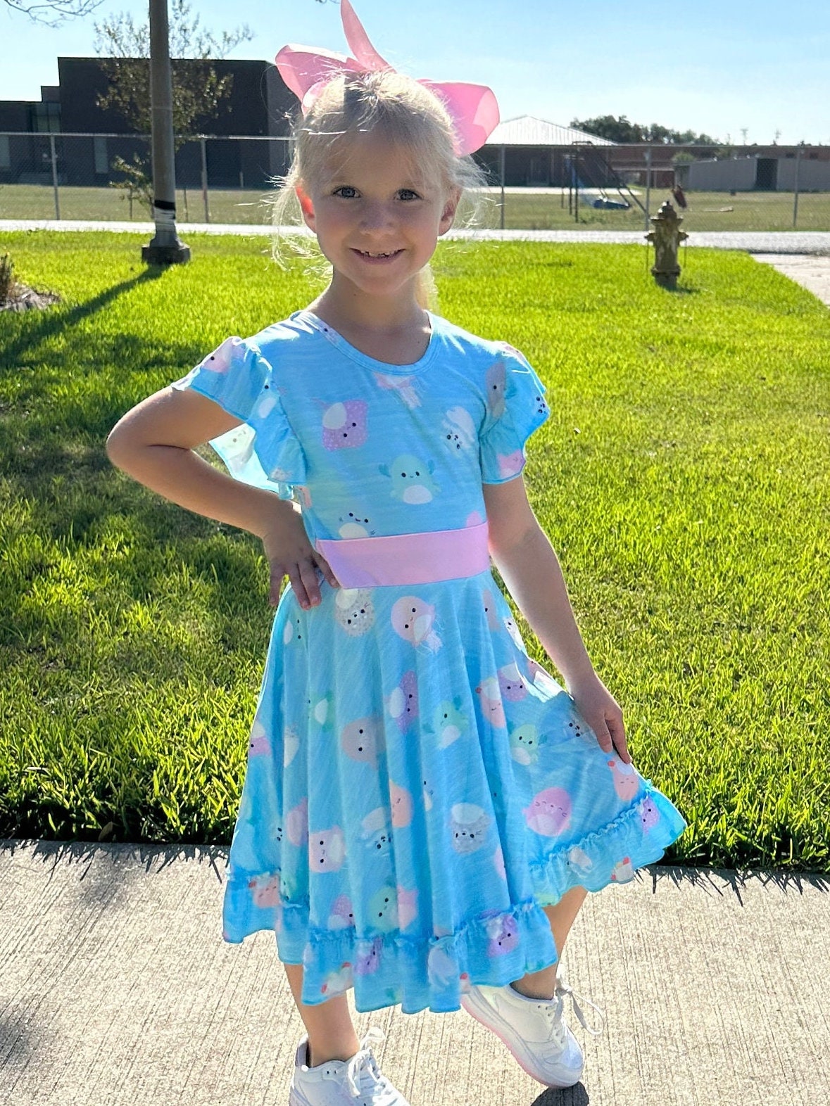 Squishmallow Ocean Friends Bow Back Twirl Dress - Etsy