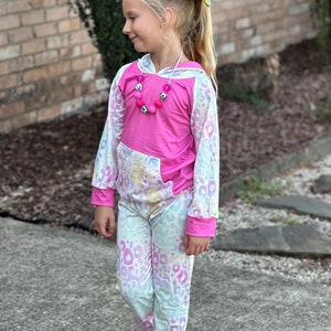 Pastel Leopard Jogger Set - Etsy