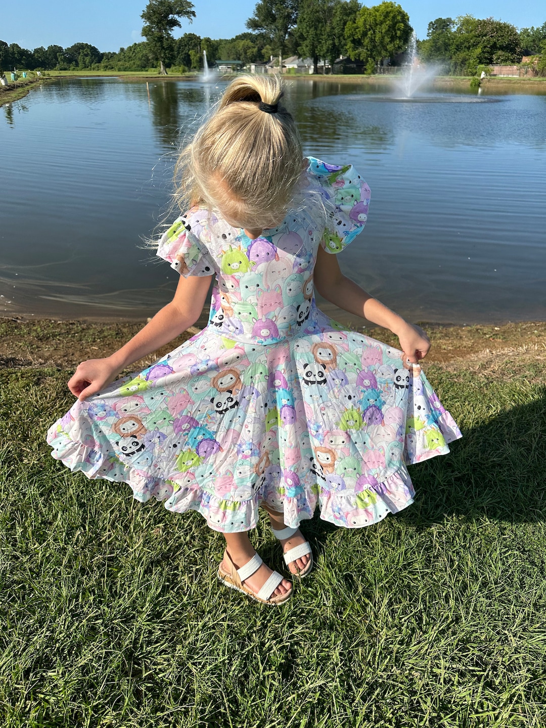 Squishmallow Bow Back Twirl Dress - Etsy