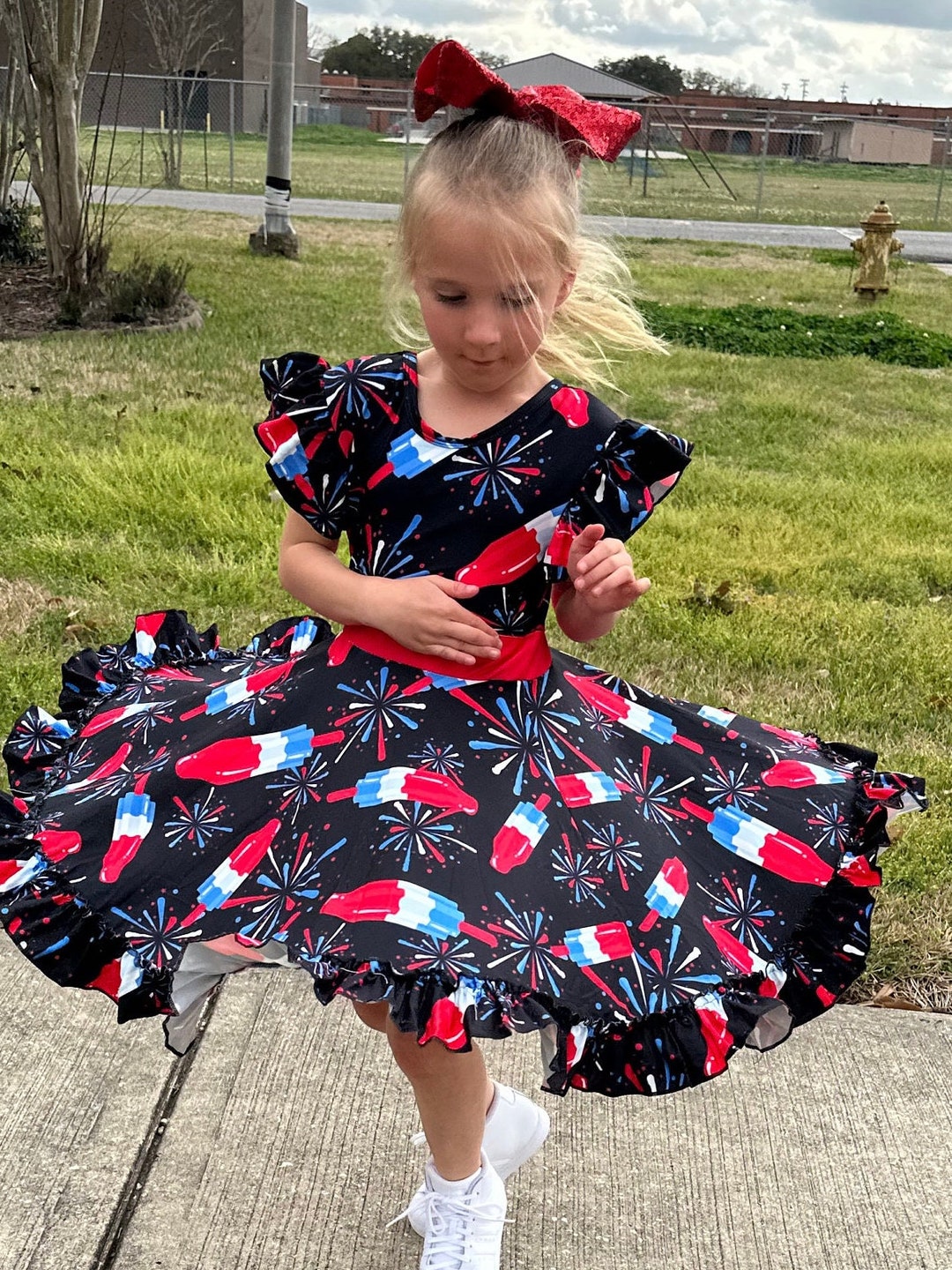 Fireworks and Rocket Pops Twirl Dress - Etsy