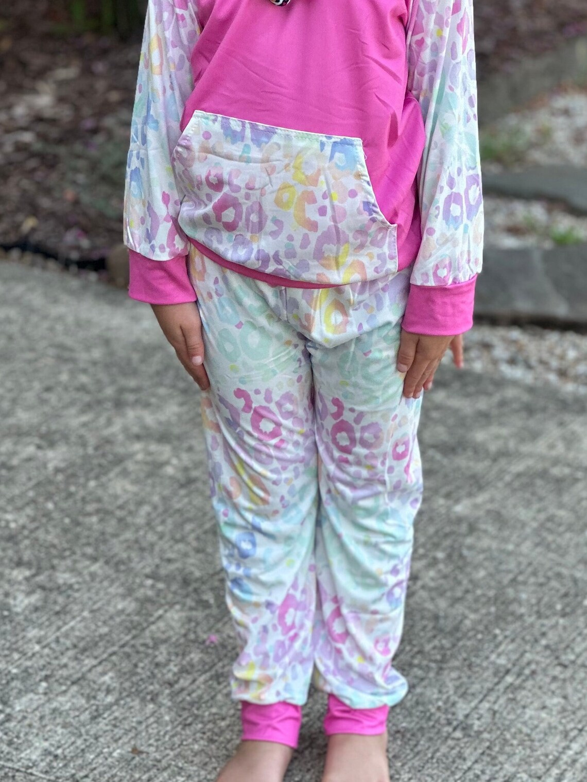 Pastel Leopard Jogger Set - Etsy