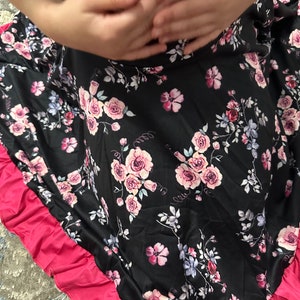 Pink Floral Twirl Dress - Etsy