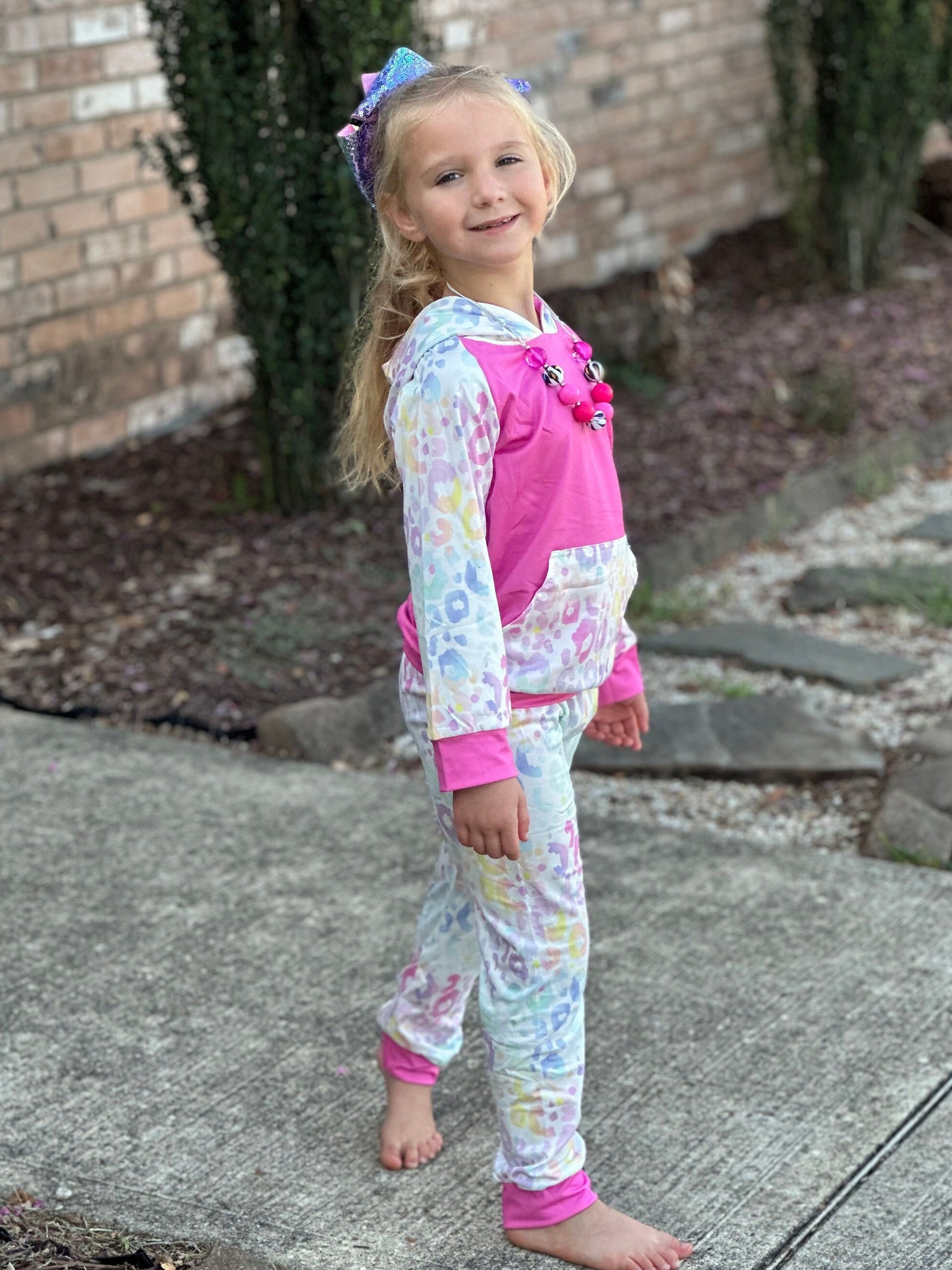 Pastel Leopard Jogger Set - Etsy