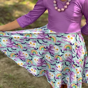 Bats and Rainbows Ballerina Twirl Dress - Etsy