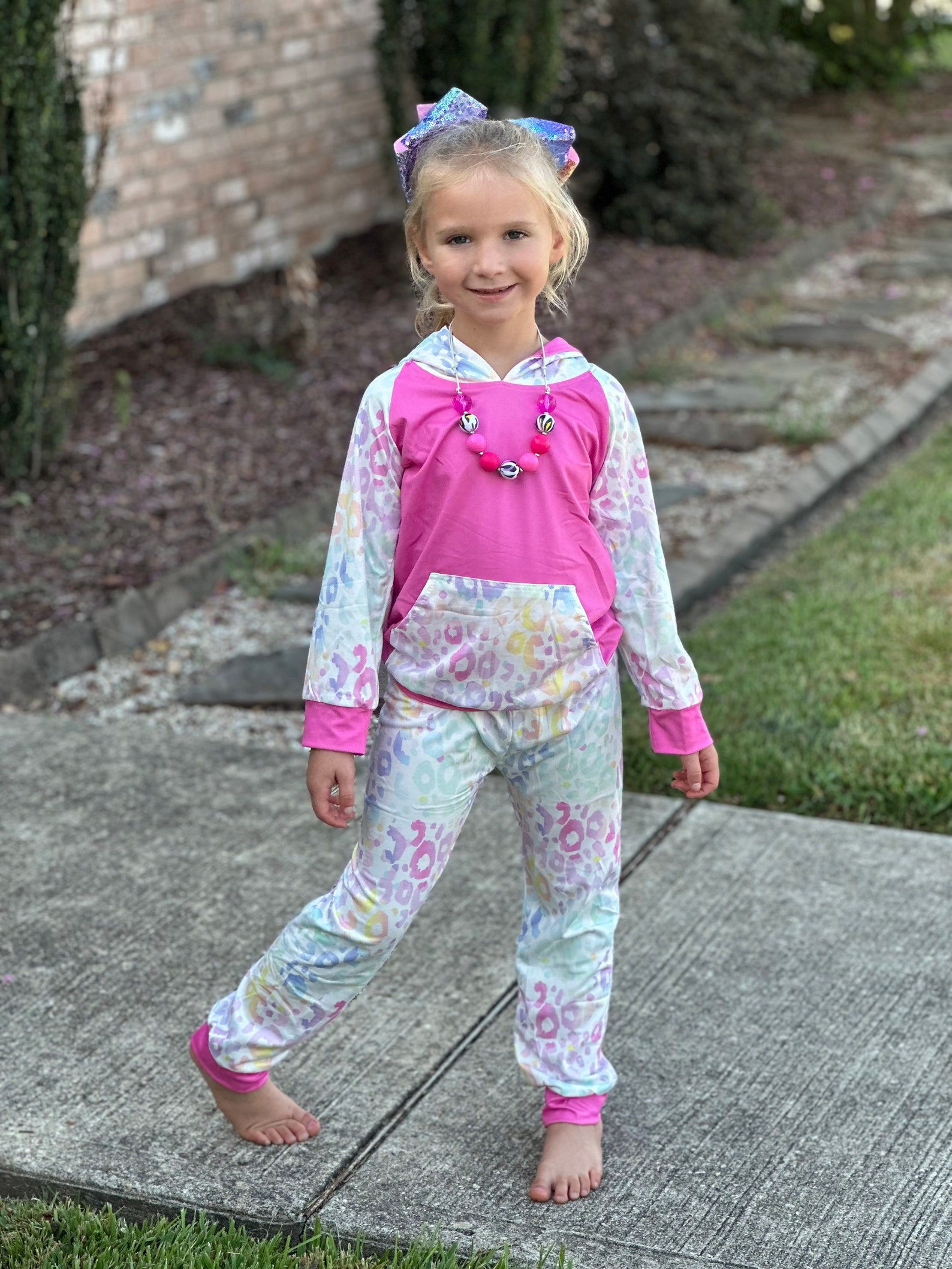 Pastel Leopard Jogger Set - Etsy