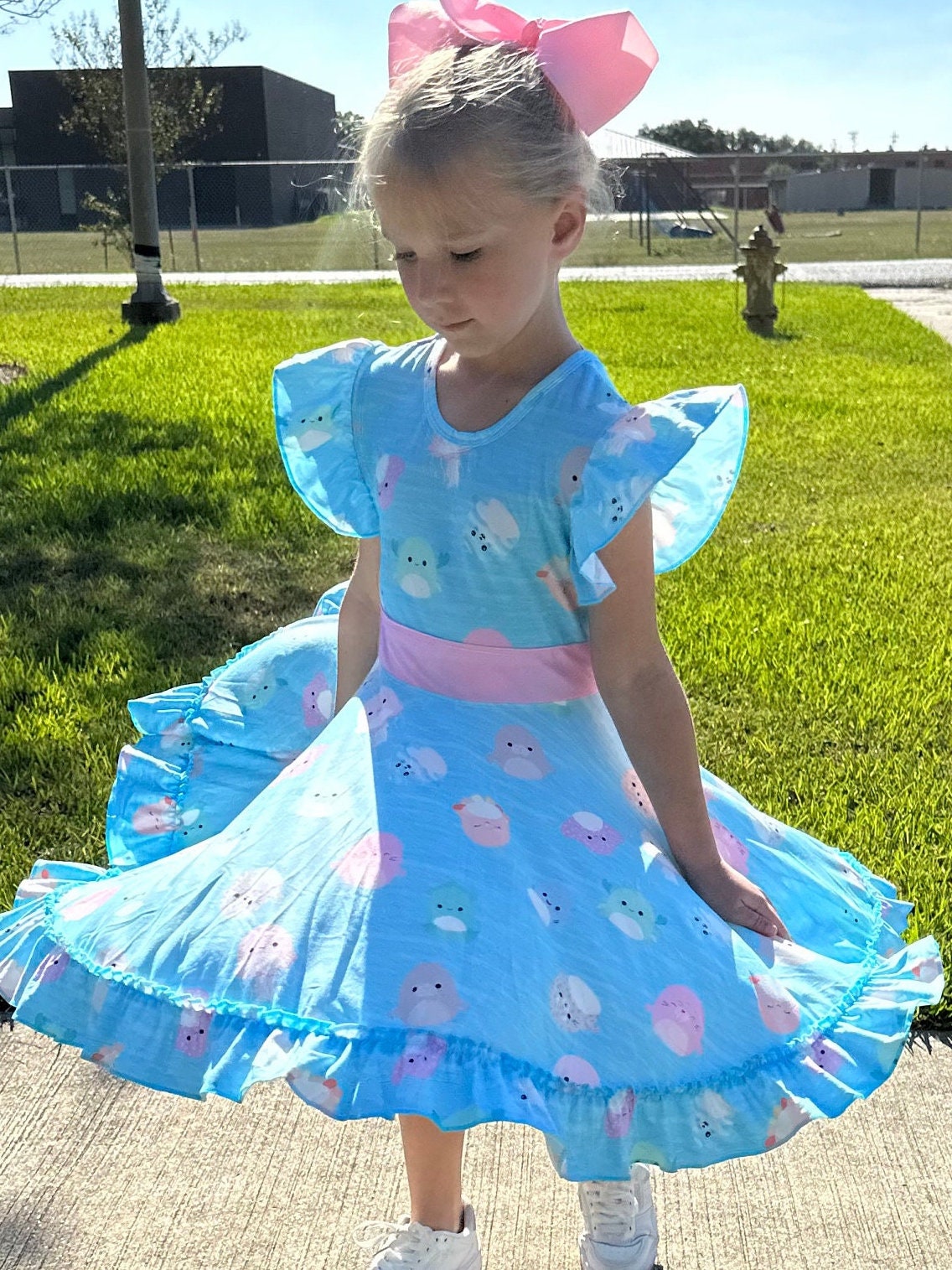 Squishmallow Ocean Friends Bow Back Twirl Dress - Etsy
