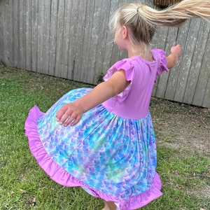 Mermaid Scales Flutter Dress - Etsy