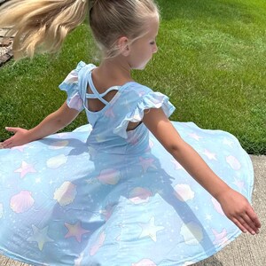 Sea Shell Twinkles Twirl Dress - Etsy
