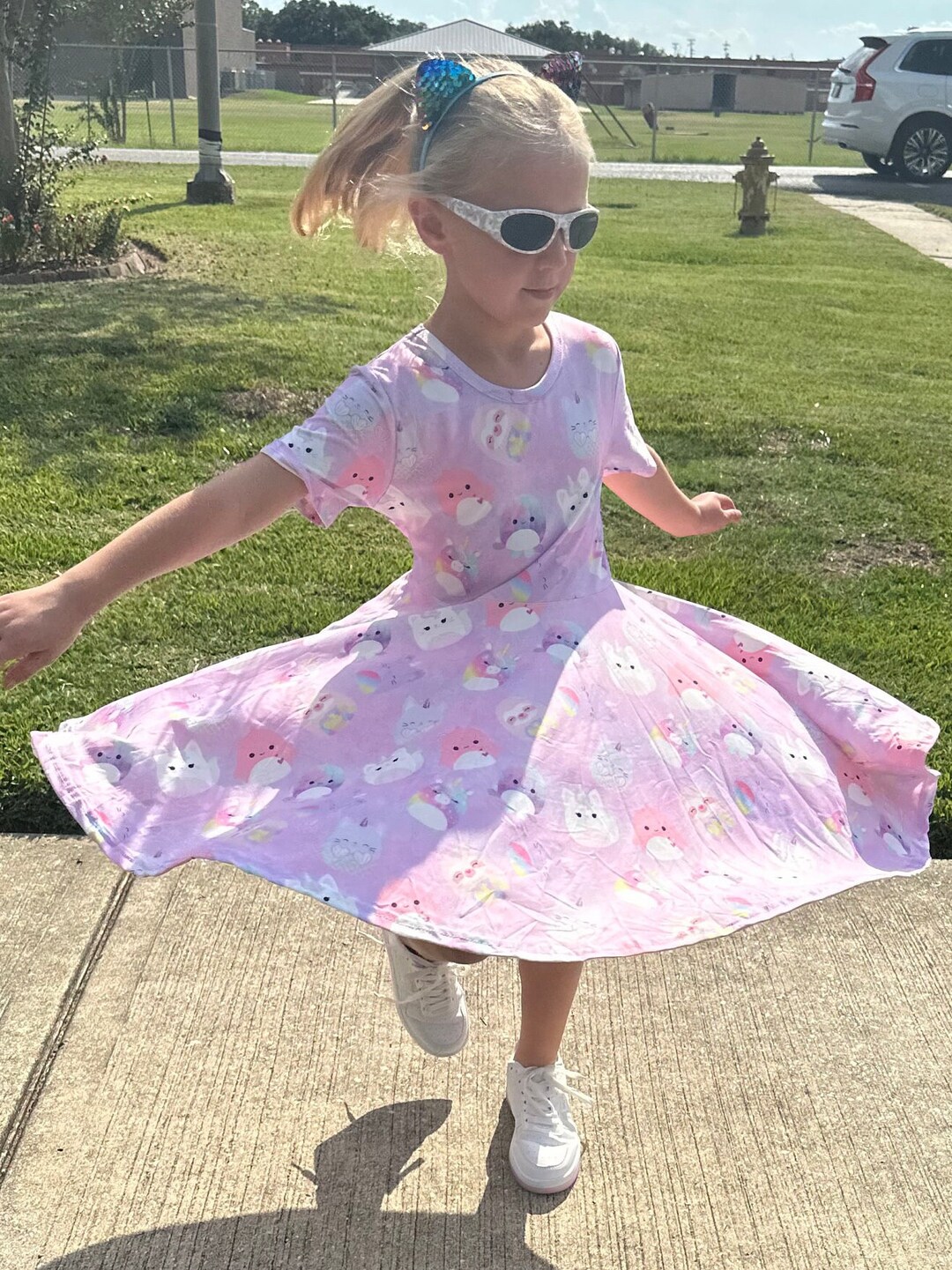 Purple Squishmallow Tshirt Twirl Dress - Etsy