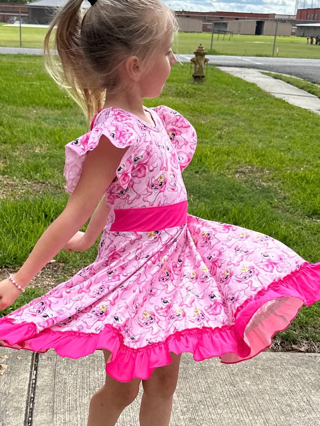 Angel Bow Back Twirl Dress - Etsy