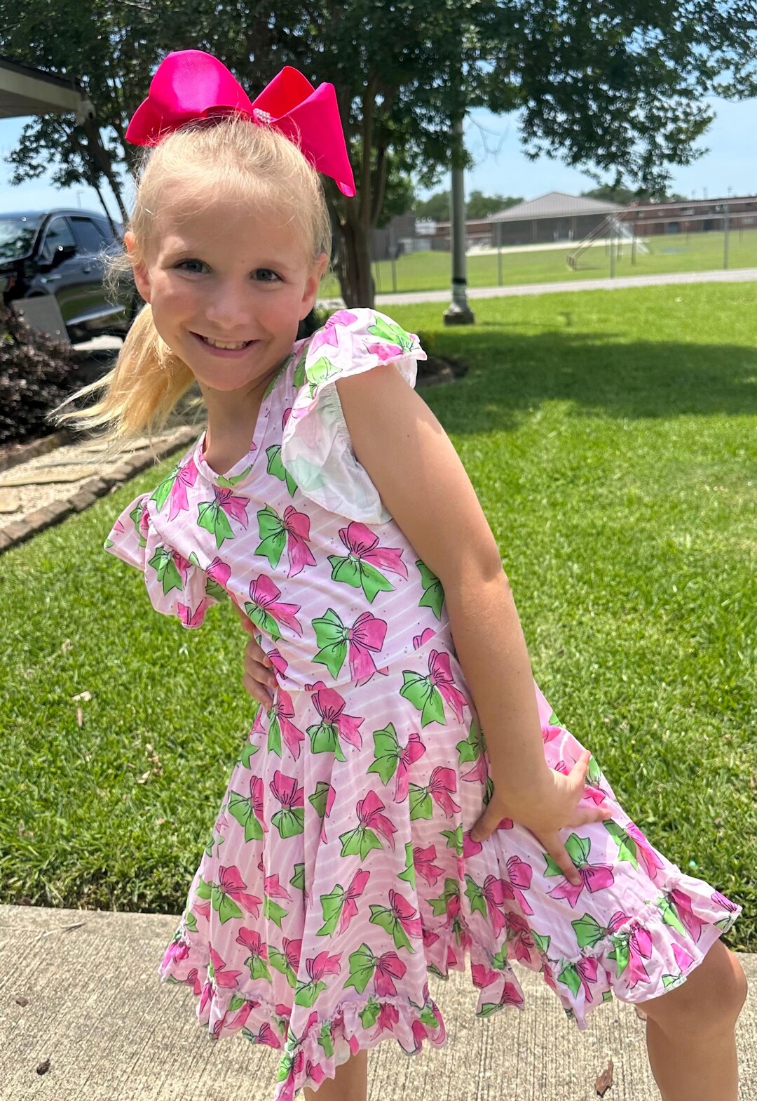 Musical Witches Bows Bow Back Twirl Dress - Etsy