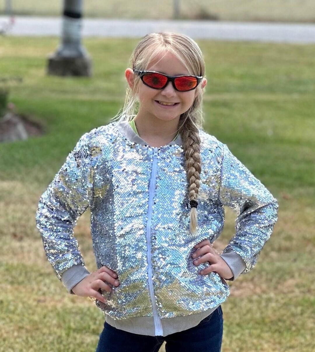 Silver Sequin Jacket - Etsy