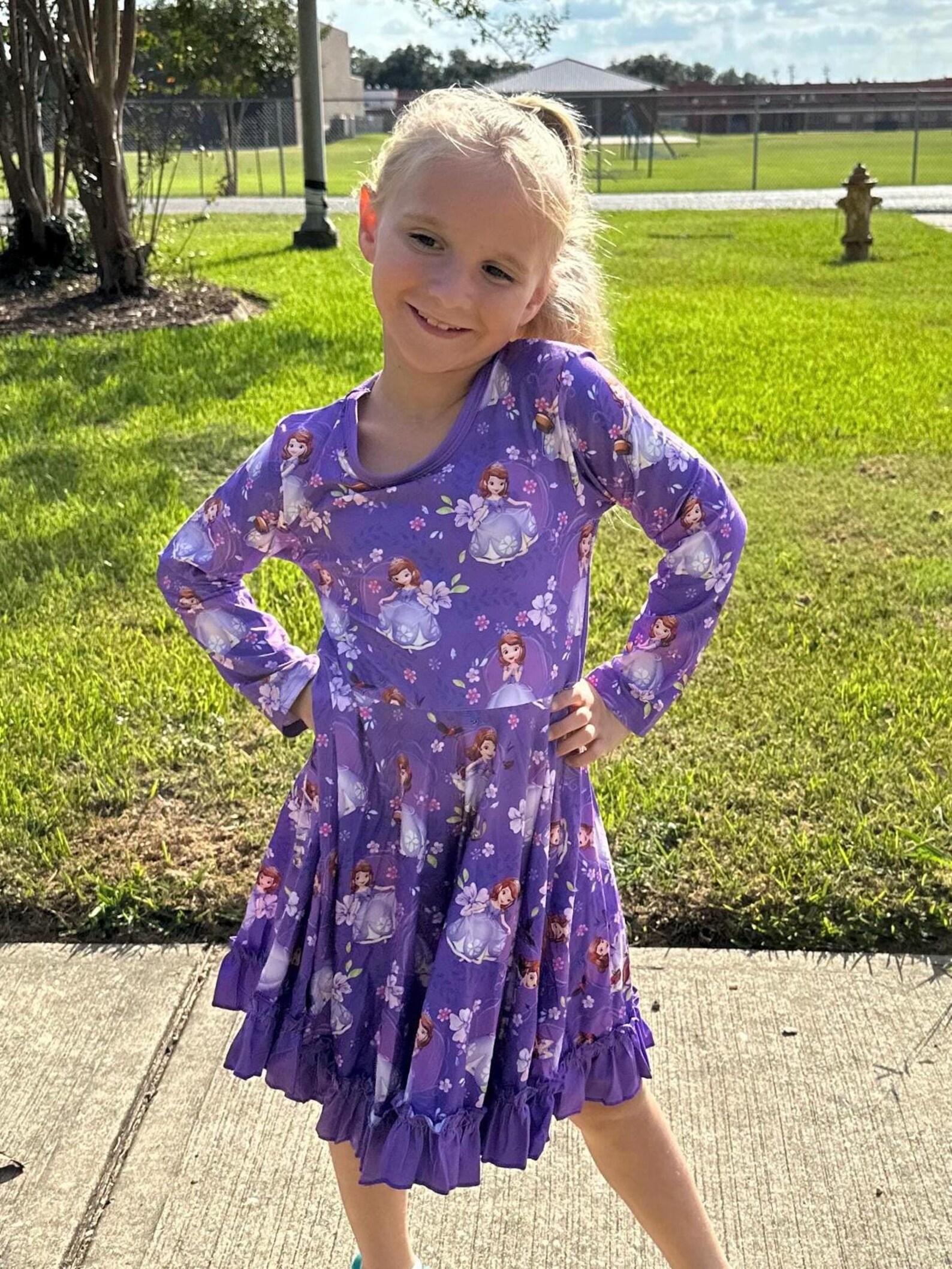 Royal Princess Long Sleeve Twirl Dress - Etsy