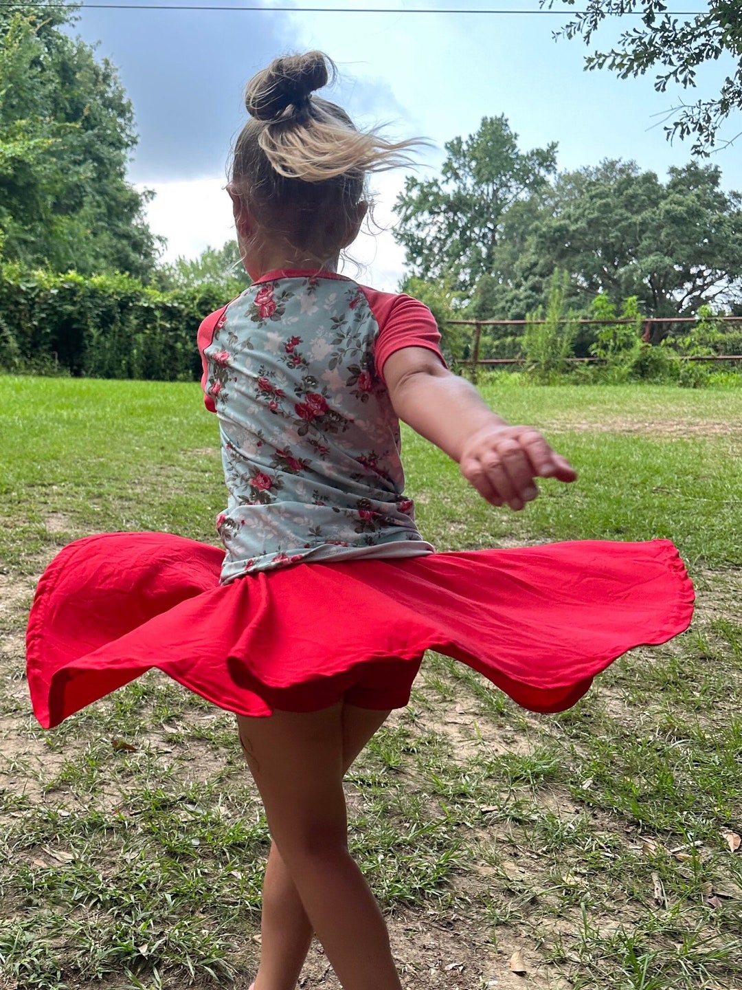 Red Twirl Skort - Etsy
