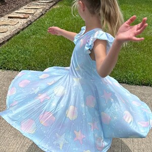 Sea Shell Twinkles Twirl Dress - Etsy