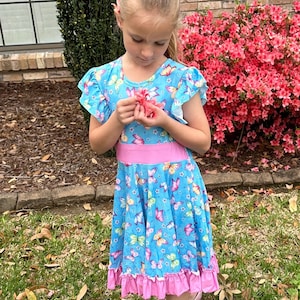 Butterfly Bow Back Twirl Dress - Etsy