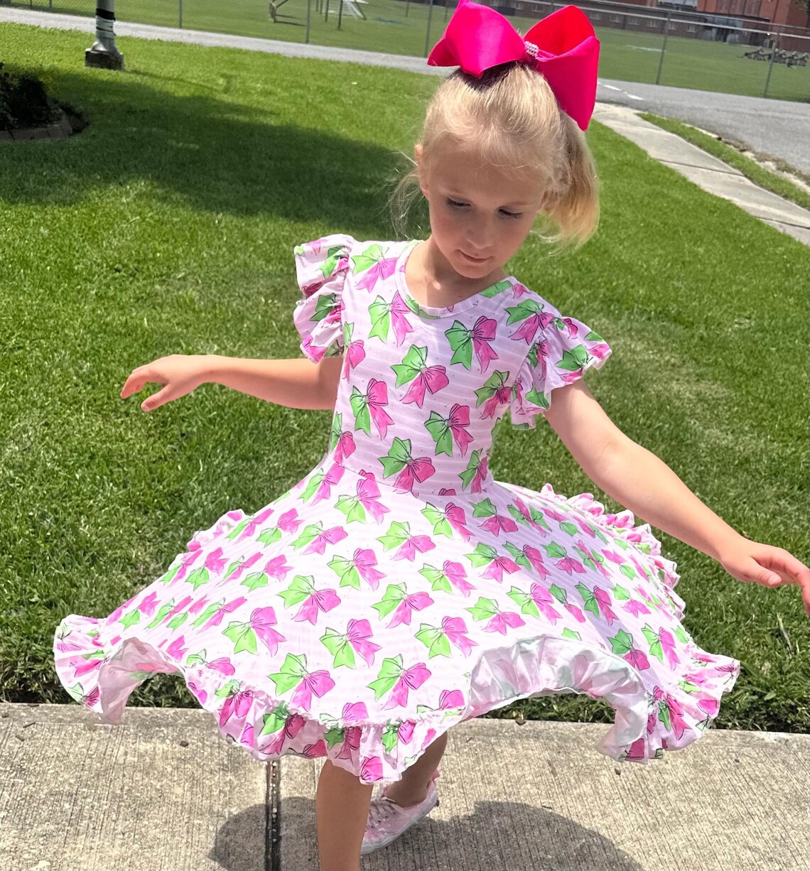 Musical Witches Bows Bow Back Twirl Dress - Etsy