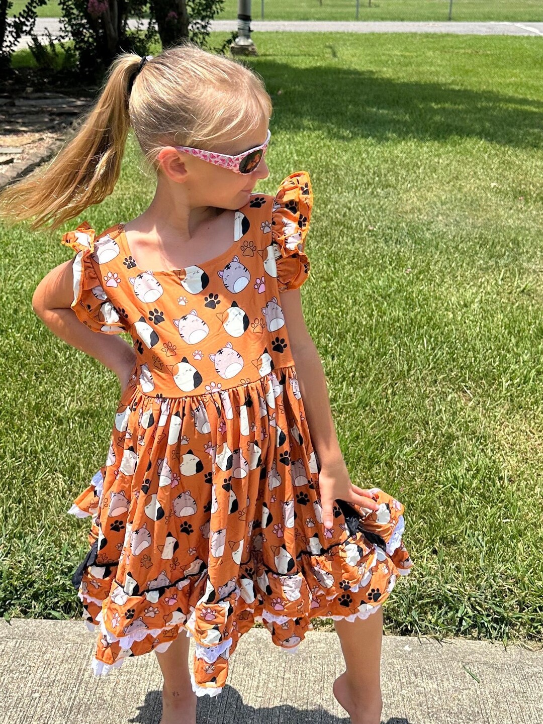 Squishmallow Kitties Lace and Ruffle Twirl Dress - Etsy
